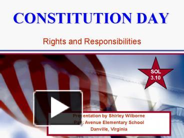 PPT – CONSTITUTION DAY PowerPoint presentation | free to view - id ...