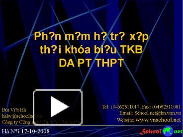 Ph?n m?m h? tr? x?p th?i kh presentation | free to download
