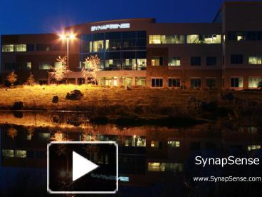 SynapSense presentation | free to view