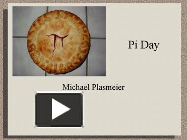 Pi Day presentation | free to view