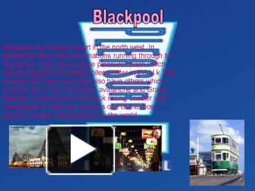 Blackpool presentation | free to view