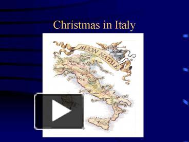 Christmas in Italy presentation | free to view