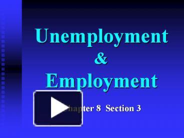 Unemployment presentation | free to view