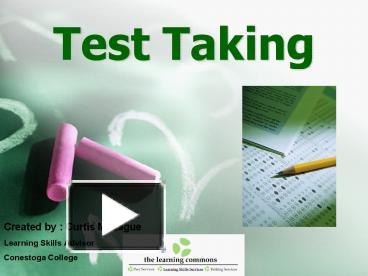 Test Taking presentation | free to view