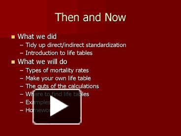 PPT – Then and Now PowerPoint presentation | free to view - id: aa93a-ZDg0Z