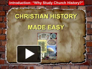 CHRISTIAN HISTORY presentation | free to download