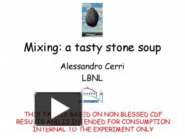 PPT – Mixing: a tasty stone soup PowerPoint presentation | free to ...