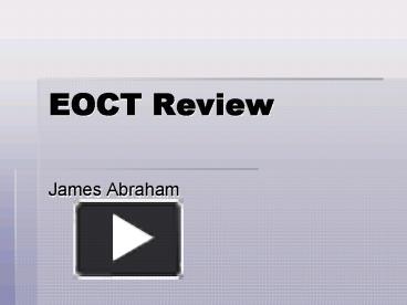 EOCT Review presentation | free to view