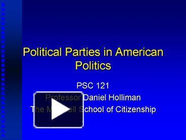 Political Parties in American Politics presentation | free to view