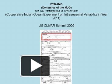 DYNAMO presentation | free to view