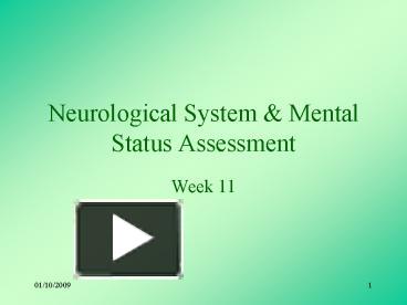 PPT – Neurological System PowerPoint presentation | free to view - id ...