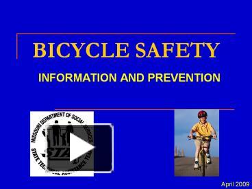 BICYCLE SAFETY presentation | free to download