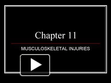 PPT – MUSCULOSKELETAL INJURIES PowerPoint presentation | free to view ...