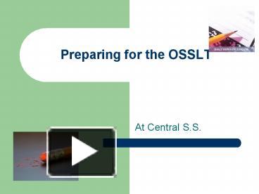 PPT – Preparing for the OSSLT PowerPoint presentation | free to view ...