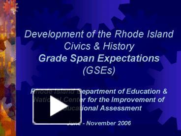 Development of the Rhode Island Civics presentation | free to view