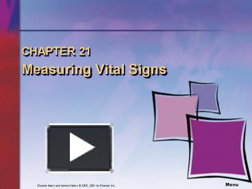 CHAPTER 21 Measuring Vital Signs presentation | free to view