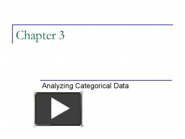 PPT – Analyzing Categorical Data PowerPoint presentation | free to view - id: b453-ZmZhM