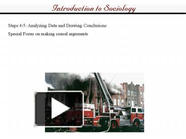 Steps 45: Analyzing Data and Drawing Conclusions presentation | free to view