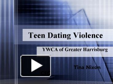 Teen Dating Violence presentation | free to view