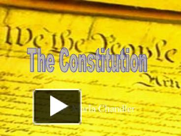 PPT – The Constitution PowerPoint presentation | free to view - id ...