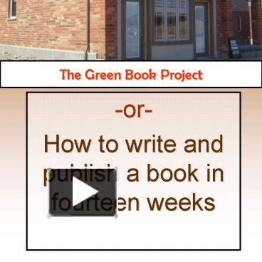 PPT – The Green Book Project PowerPoint presentation | free to view ...