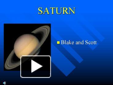 SATURN presentation | free to view