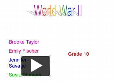 World War II presentation | free to view