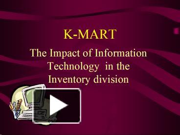 KMART presentation | free to view