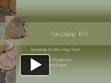 Investing 101 presentation | free to view