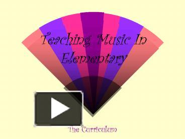 Teaching Music In Elementary presentation | free to view