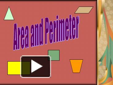 Area and Perimeter presentation | free to view