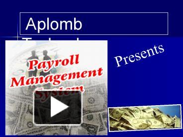 PPT – Aplomb Technology PowerPoint presentation | free to view - id: c821-MTkxN