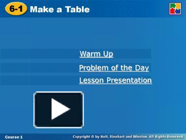 PPT – Warm Up PowerPoint presentation | free to view - id: c85ff-NDljM