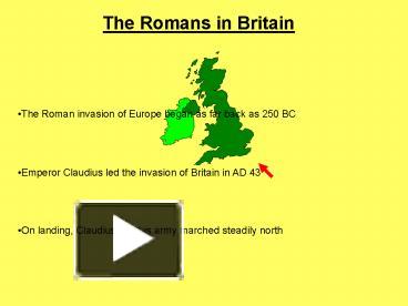 The Romans in Britain presentation | free to view