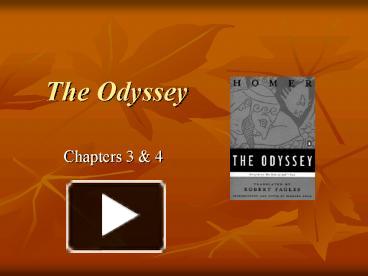 The Odyssey presentation | free to view