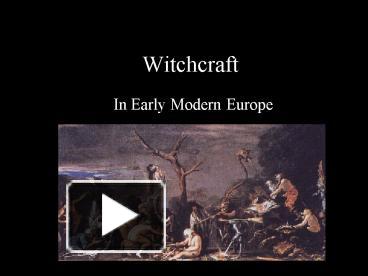 Witchcraft presentation | free to view