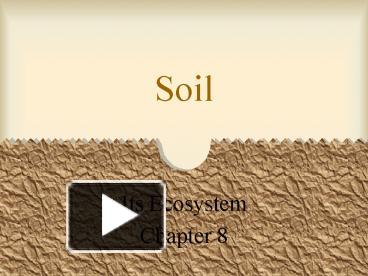 Soil presentation | free to view