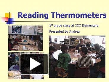 Reading Thermometers presentation | free to view