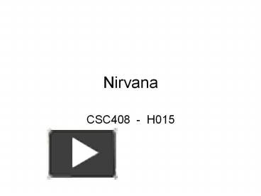 Nirvana presentation | free to download