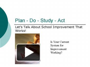 PPT – Plan Do Study Act PowerPoint presentation | free to view - id: d9945-ZDc1Z