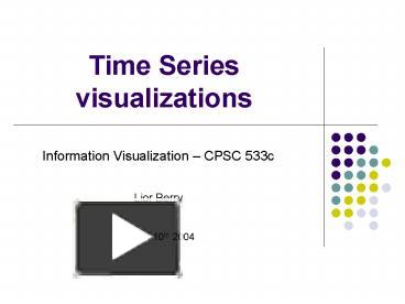 Time Series visualizations presentation | free to download