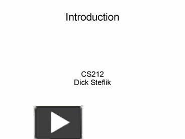 PPT – CS212 PowerPoint presentation | free to download - id: db23d-MDIxZ