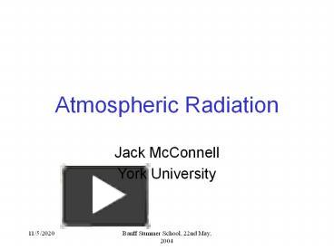 PPT – Atmospheric Radiation PowerPoint presentation | free to download ...