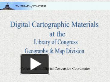 Digital Cartographic Materials presentation | free to view