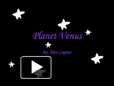 Planet Venus presentation | free to view