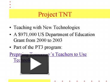 Project TNT presentation | free to view