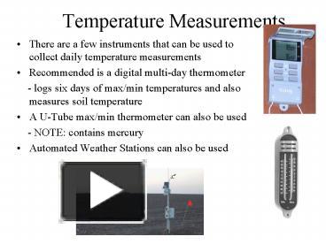 PPT – Temperature Measurements PowerPoint presentation | free to view ...