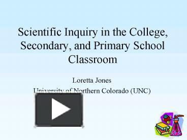 PPT – Scientific Inquiry in the College, Secondary, and Primary School ...