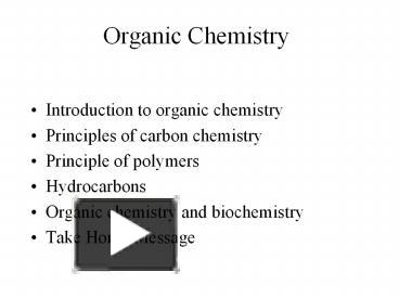 Organic Chemistry presentation | free to download