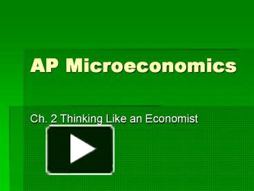 AP Microeconomics presentation | free to view